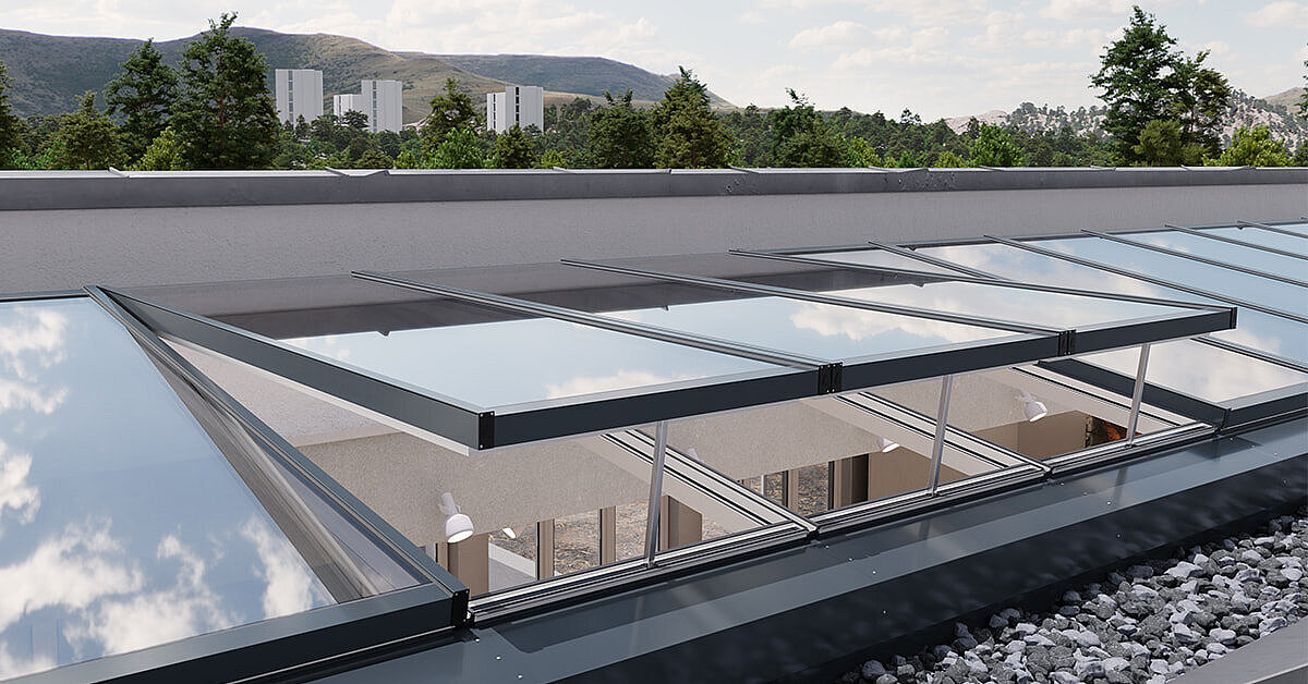 Modulares Glasdach: Hoher Tageslichteinfall dank Baukastenprinzip ...